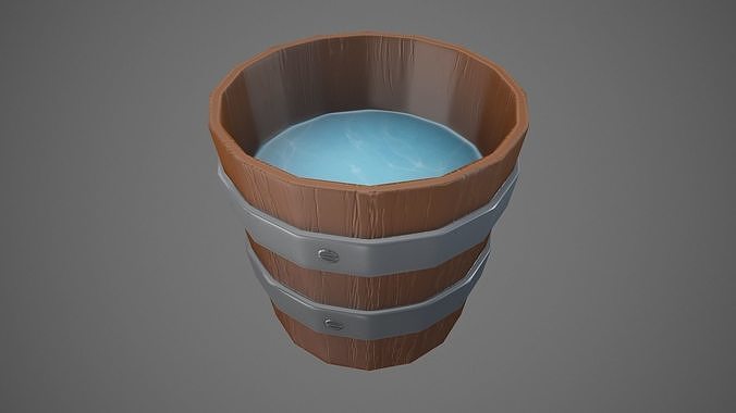 3D model Stylized Bucket VR / AR / low-poly | CGTrader