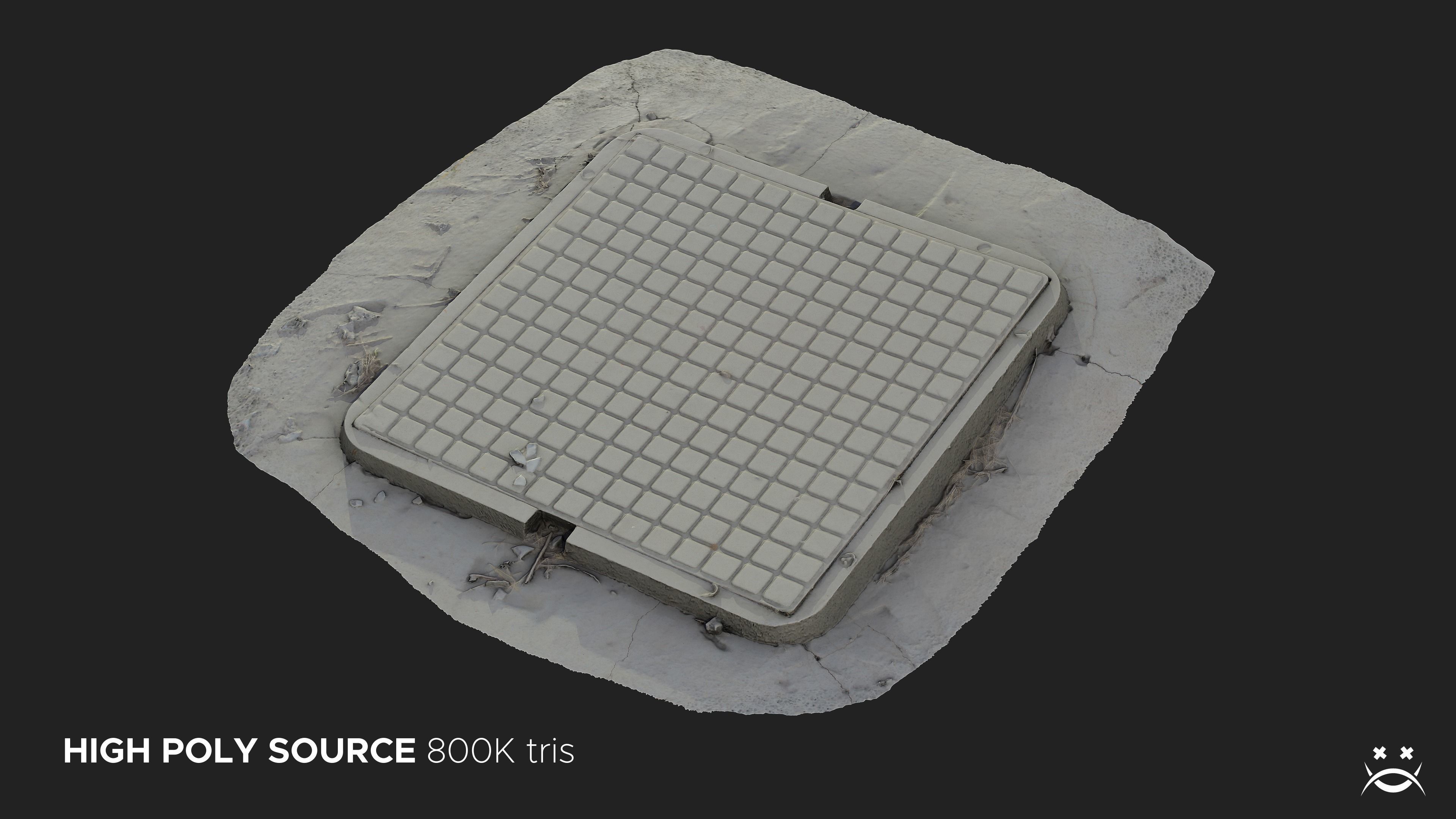 Sewer Hatch Decal free VR / AR / low-poly 3D model | CGTrader