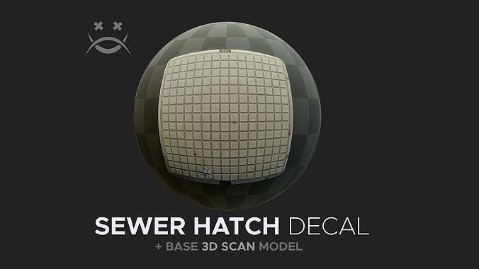 Sewer Hatch Decal free VR / AR / low-poly 3D model | CGTrader