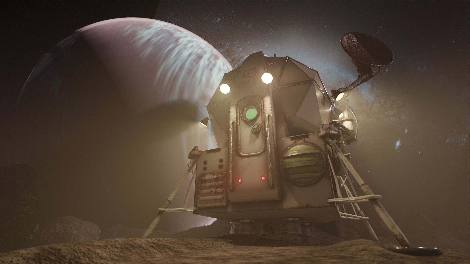 Dummy space lander free 3D model | CGTrader