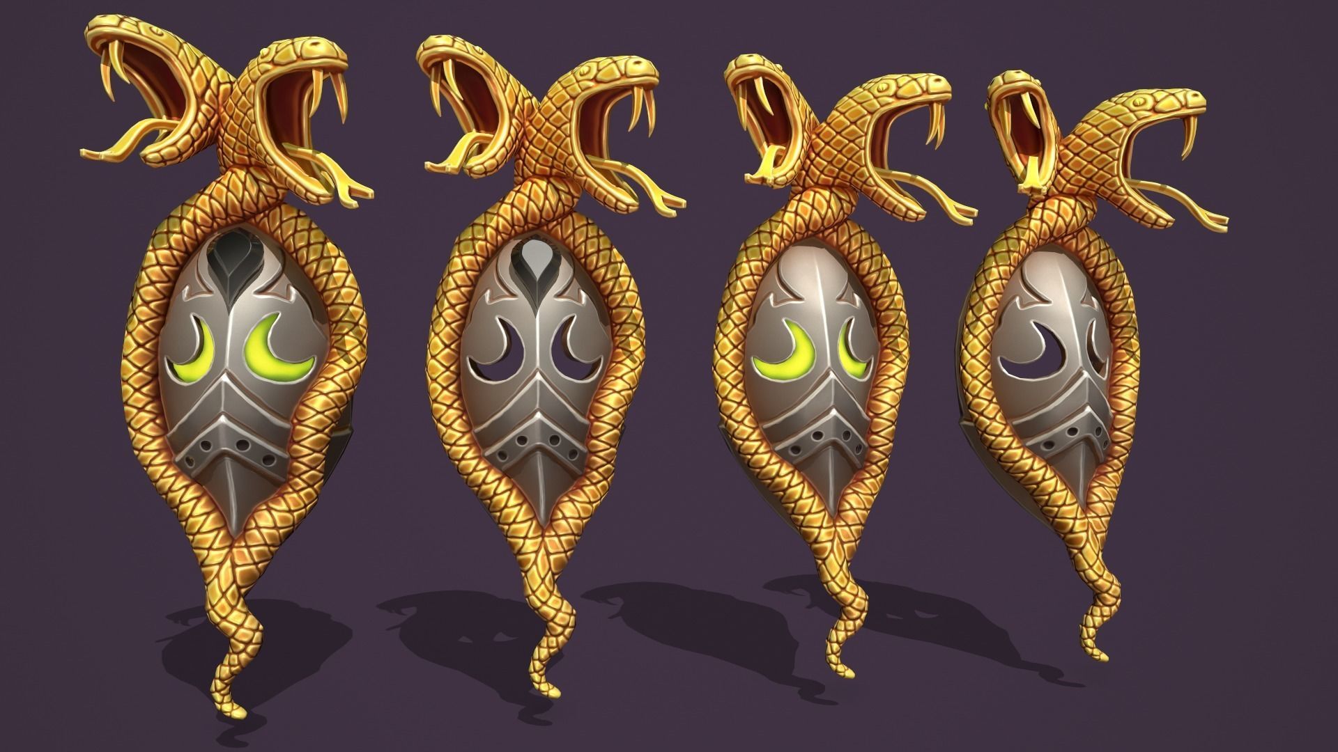 3D model Snake mask VR / AR / low-poly | CGTrader