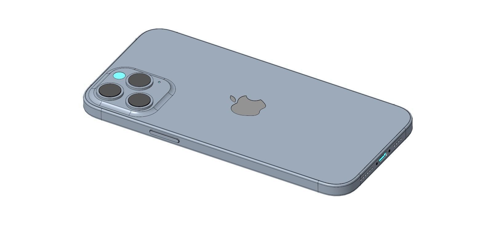 iPhone 12 Pro Max - original dimensions 3D model | CGTrader