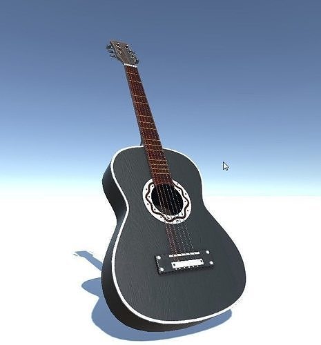 Guitar acoustic free 3D model | CGTrader