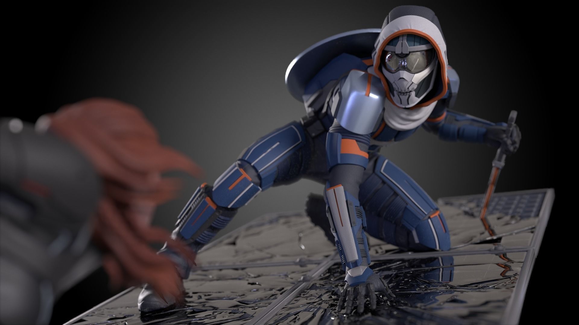 Black Widow vs Taskmaster Diorama 3D model 3D printable | CGTrader