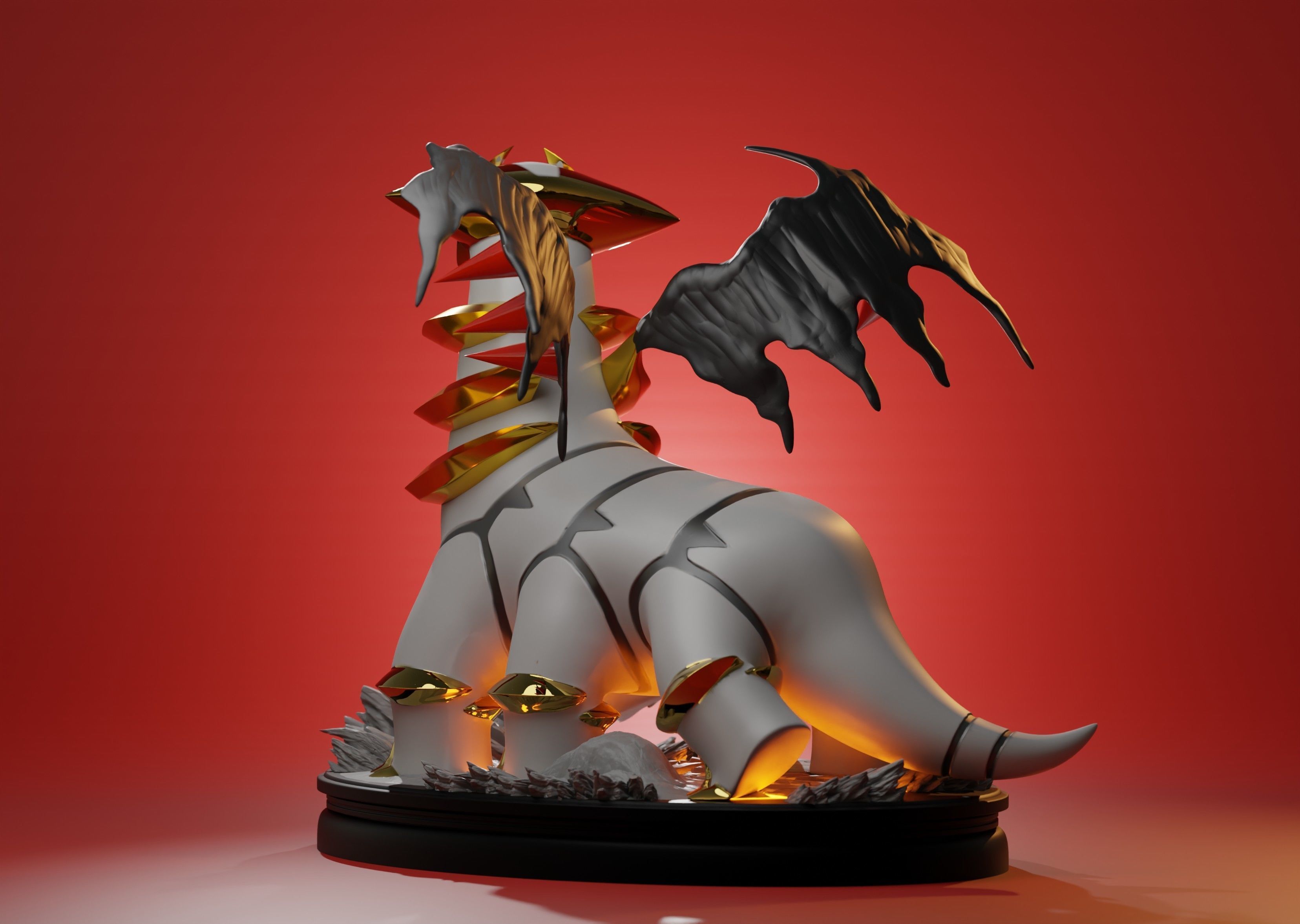 GIRATINA - 3D PRINTABLE POKEMON as a whole and with cuts 3D model 3D ...
