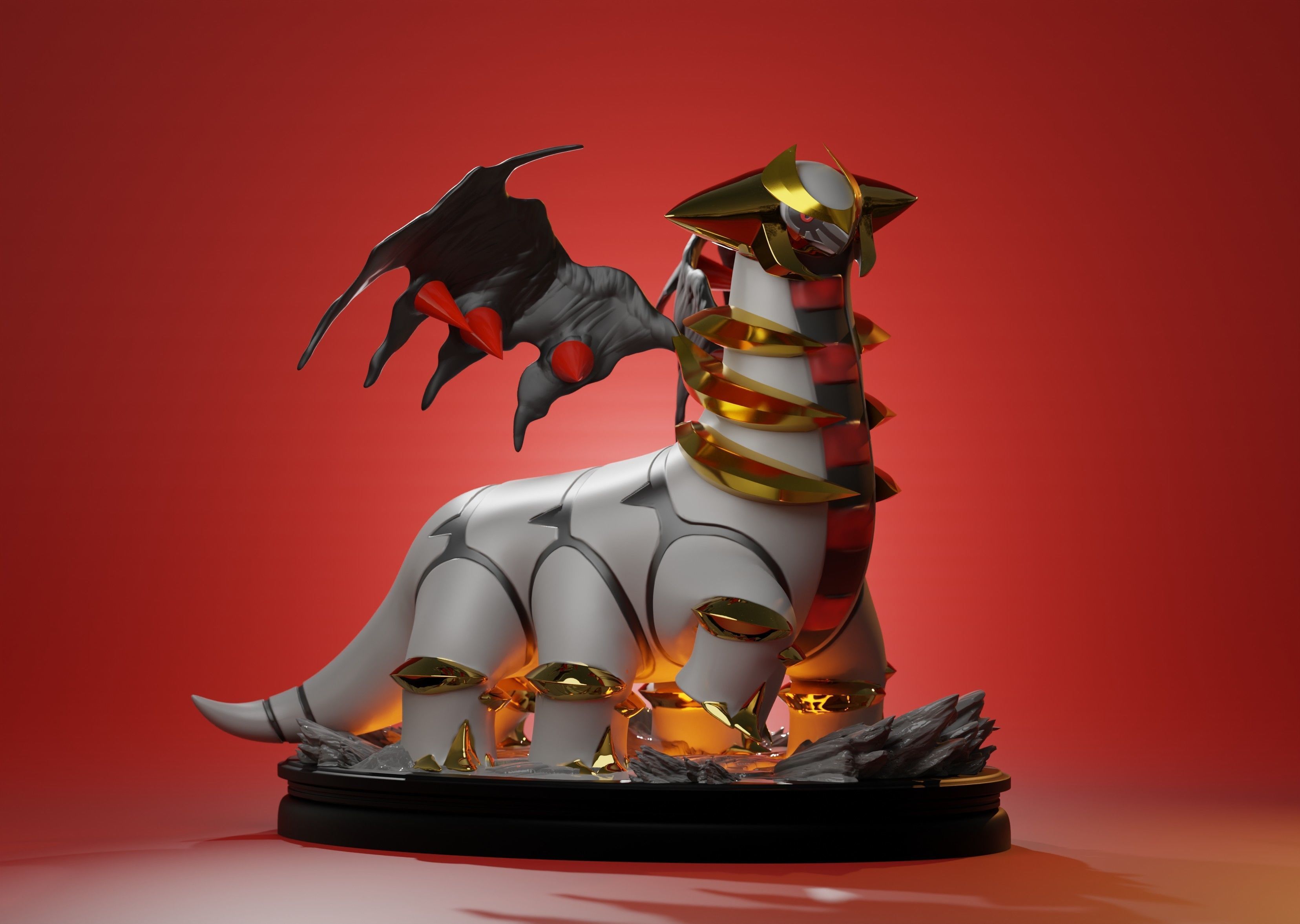 GIRATINA - 3D PRINTABLE POKEMON as a whole and with cuts 3D model 3D ...