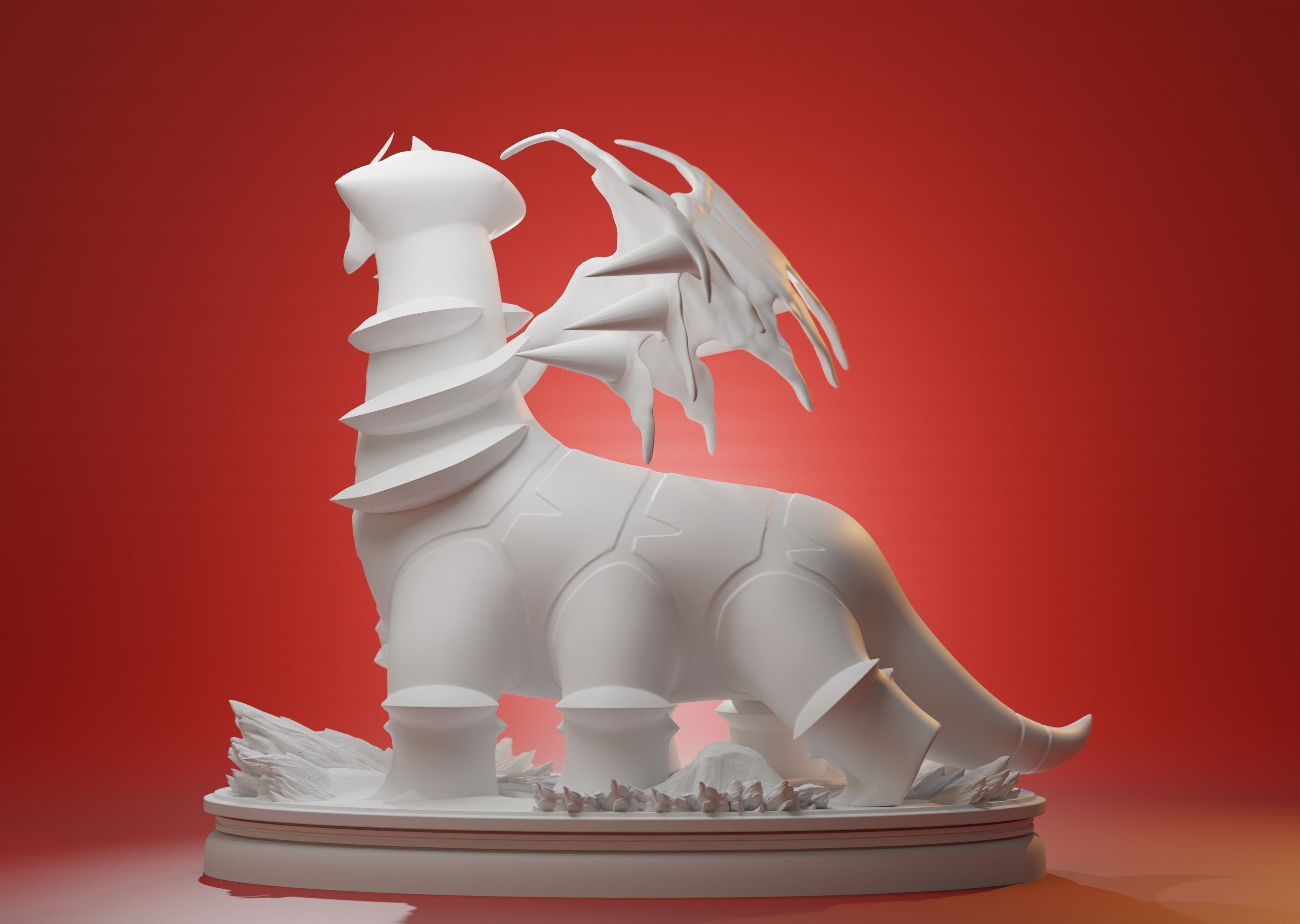 GIRATINA - 3D PRINTABLE POKEMON as a whole and with cuts 3D model 3D ...