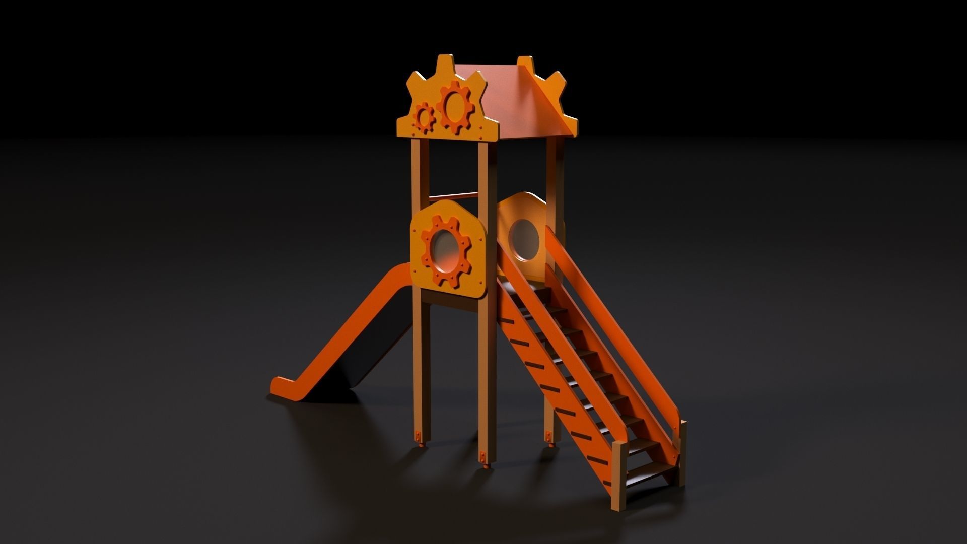 Children slide 3D model | CGTrader