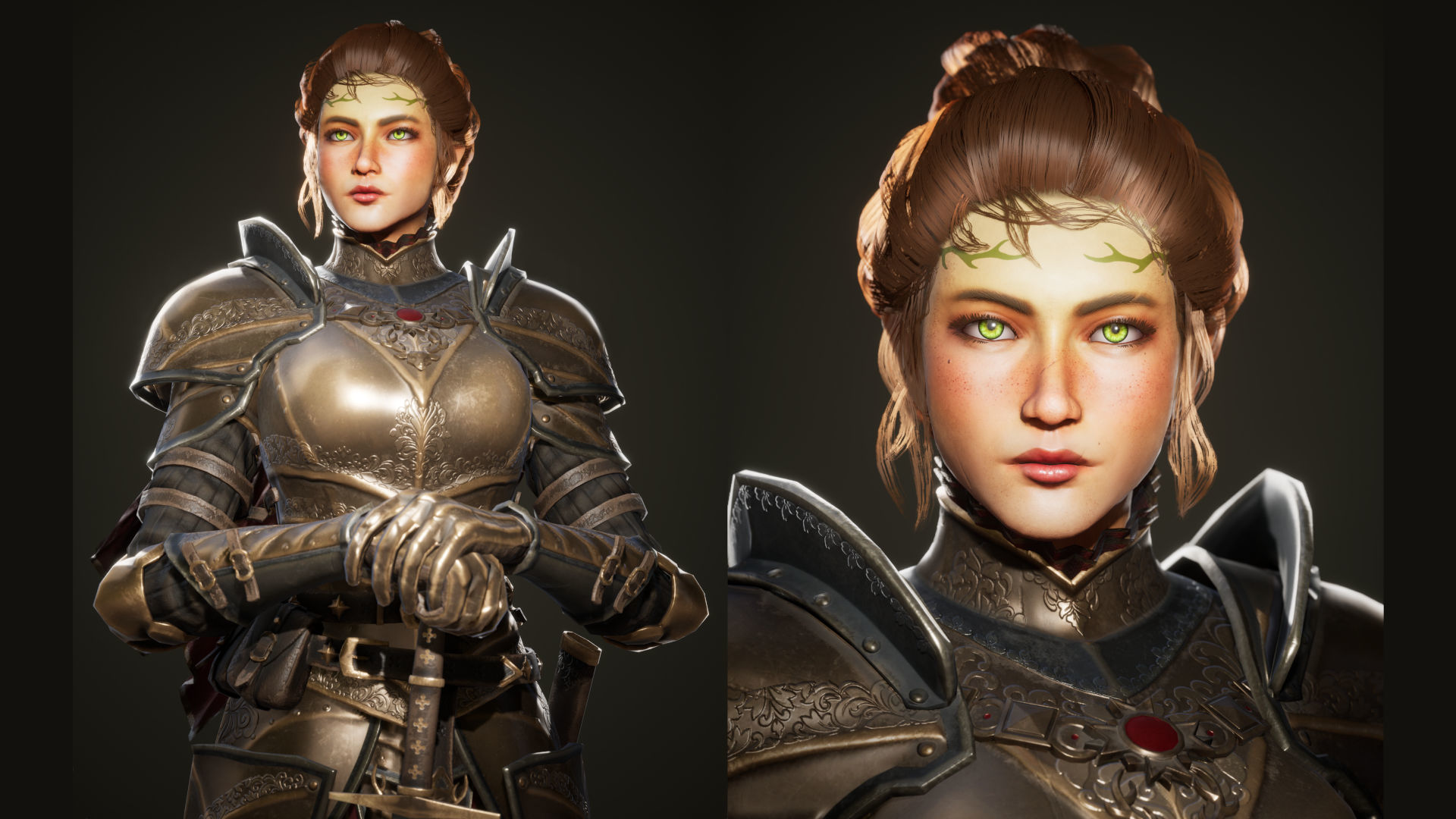 3D model Sentinel Female Knight Character VR / AR / low-poly | CGTrader