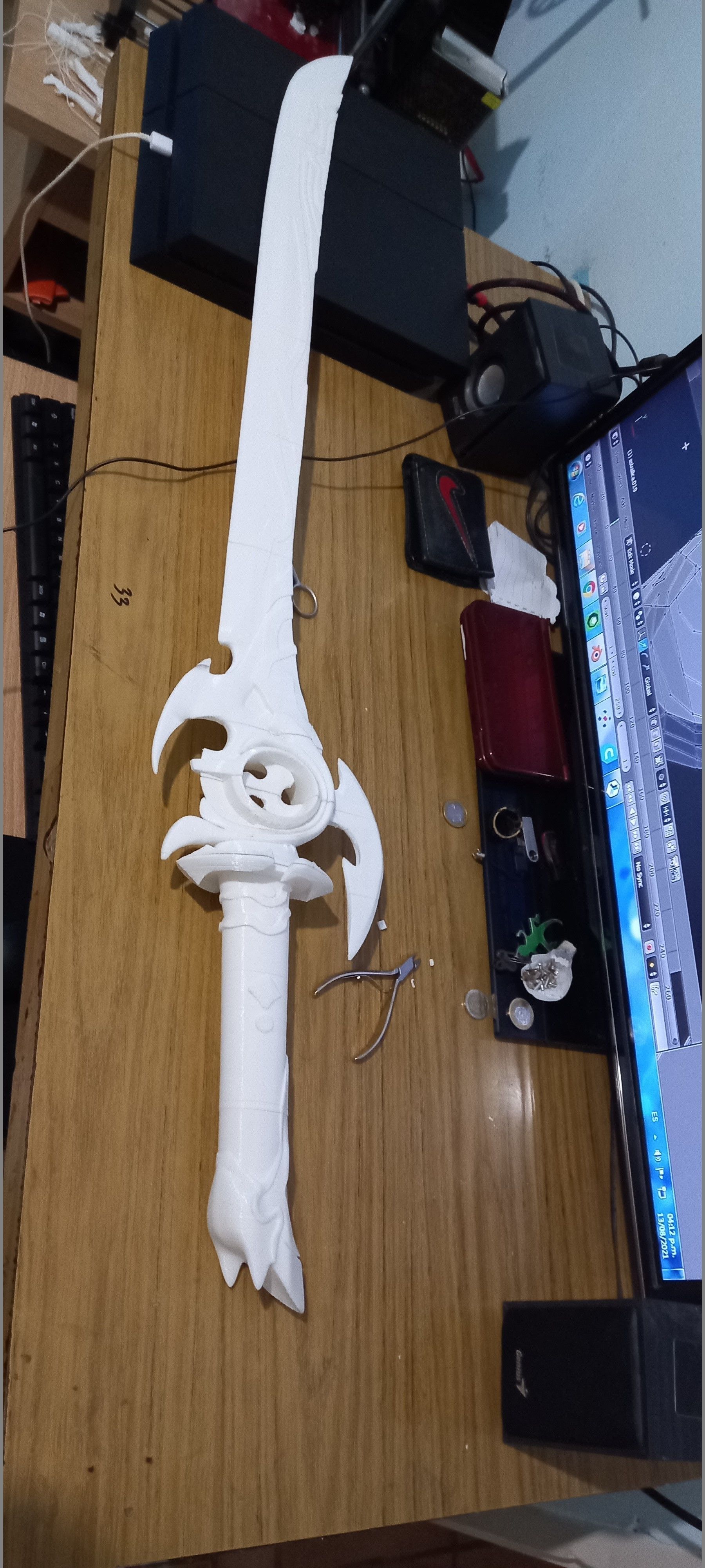 Genshin Impact Mistsplitter Reforged Sword 3D model 3D printable | CGTrader