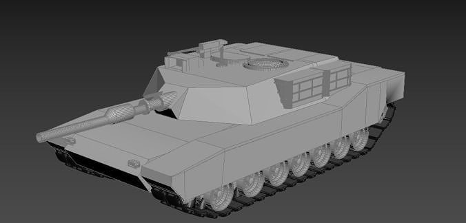 3D model M1A2- Abrams VR / AR / low-poly | CGTrader