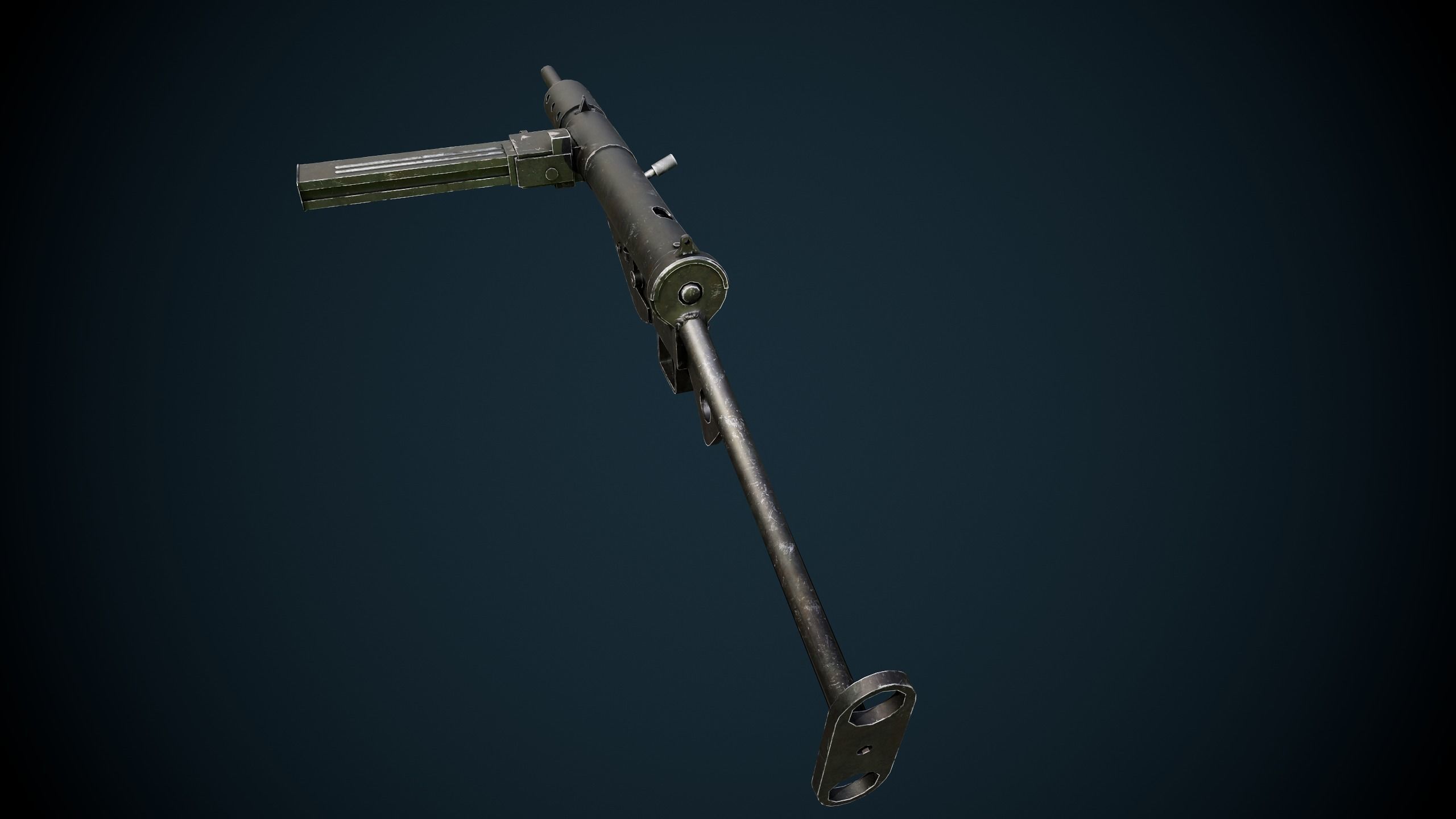 3D model STEN Mk II - WW2 British Submachine Gun PBR Low-poly 3D model ...
