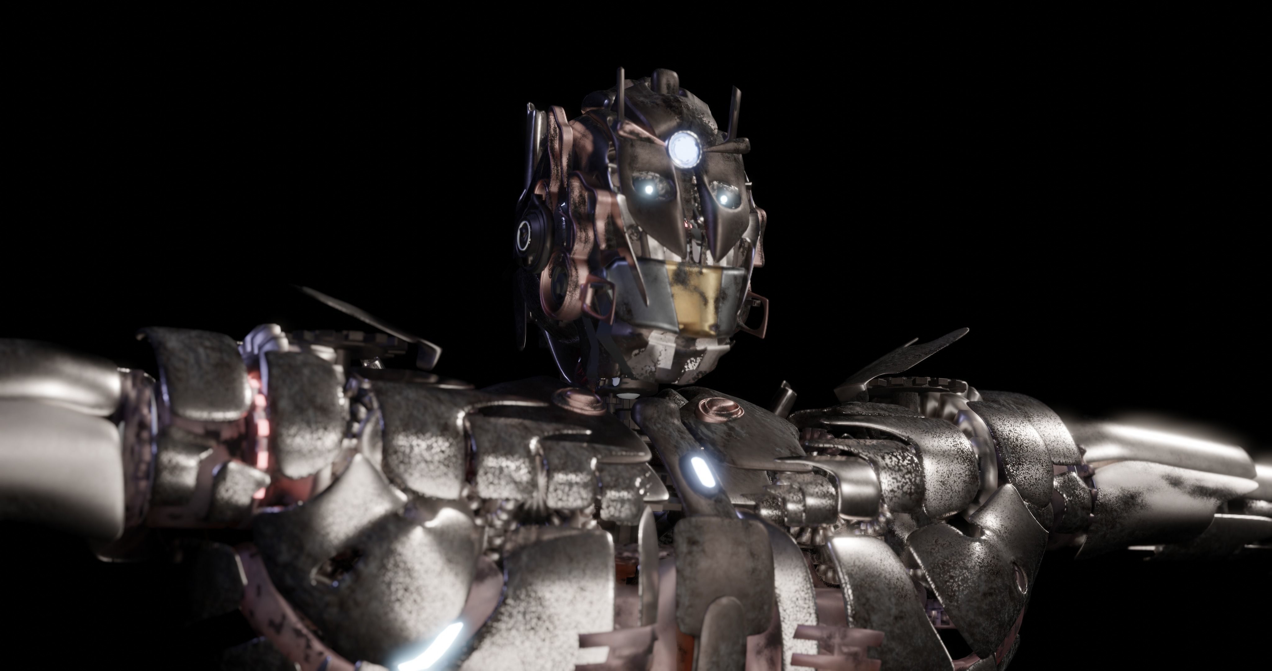 transformer cyborgs and robots in movie transformers 3D model rigged ...