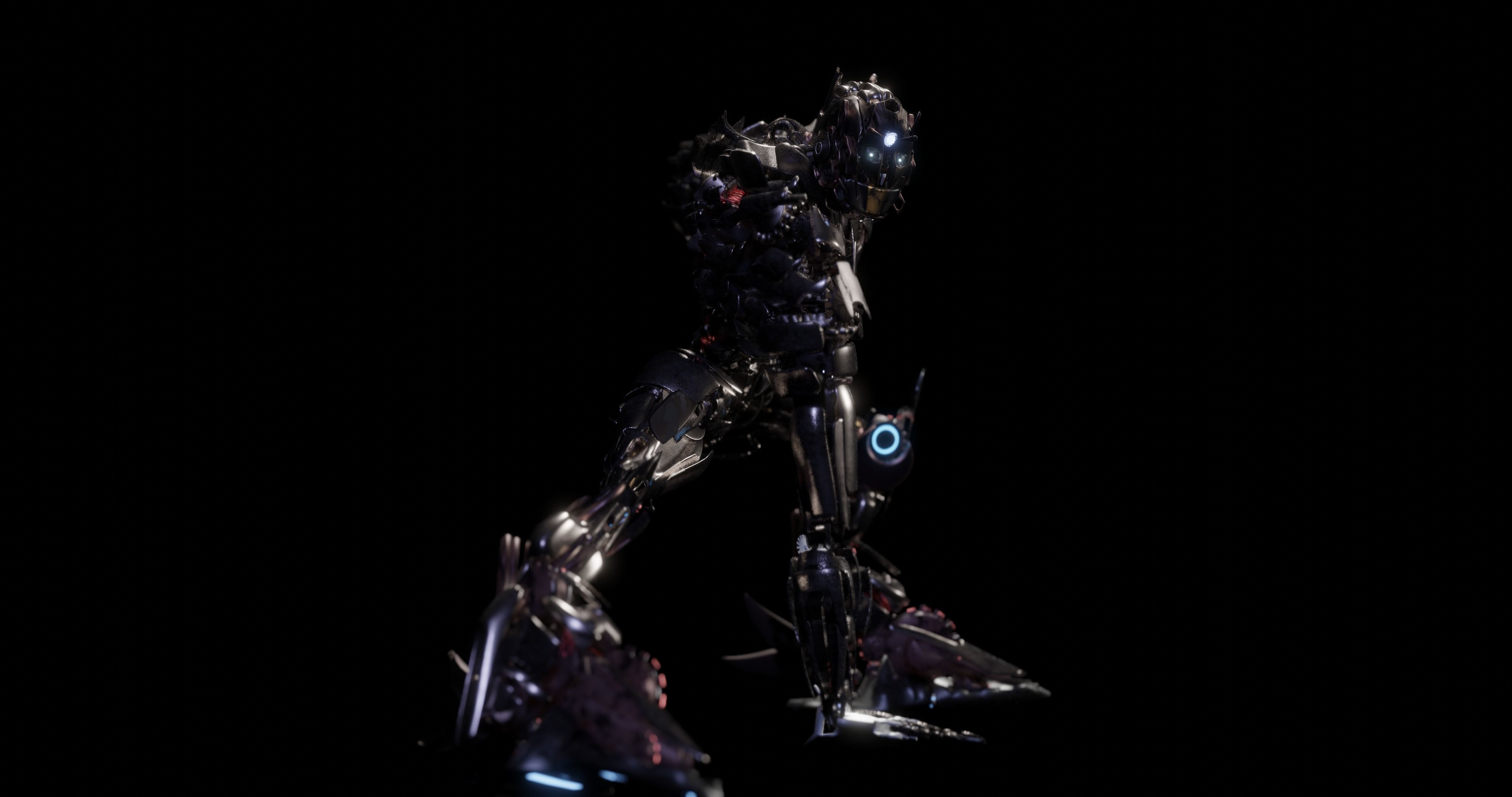 transformer cyborgs and robots in movie transformers 3D model rigged ...