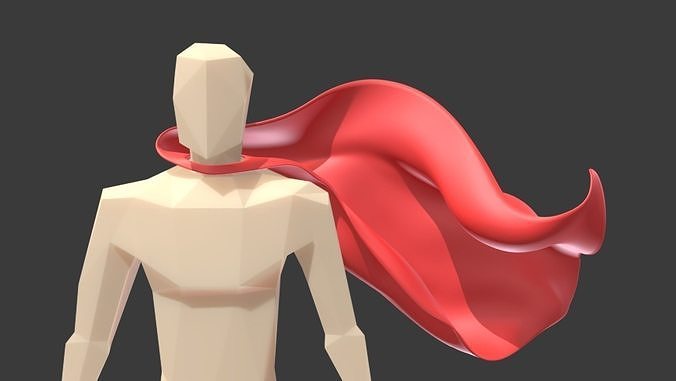 superhero cape hero cloak 3D model | CGTrader