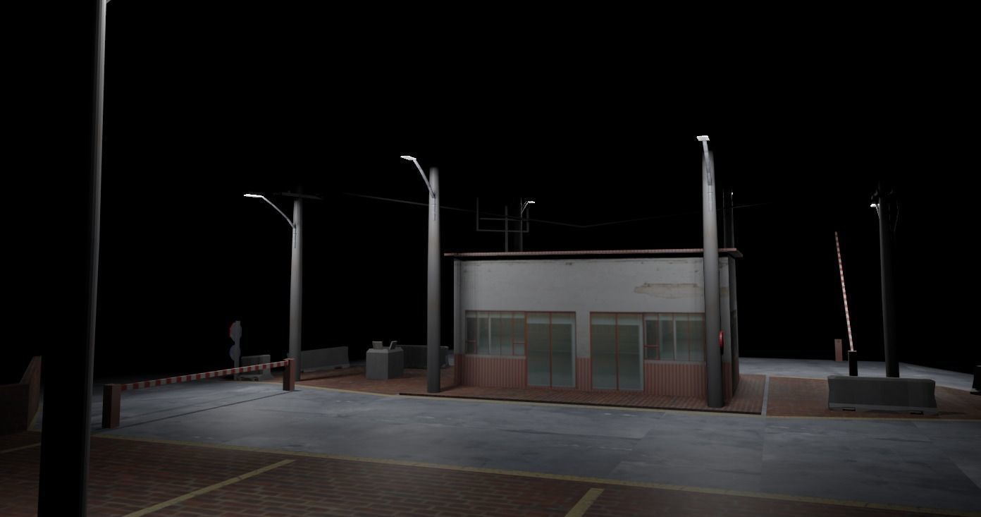 3D model Border crossing VR / AR / low-poly | CGTrader