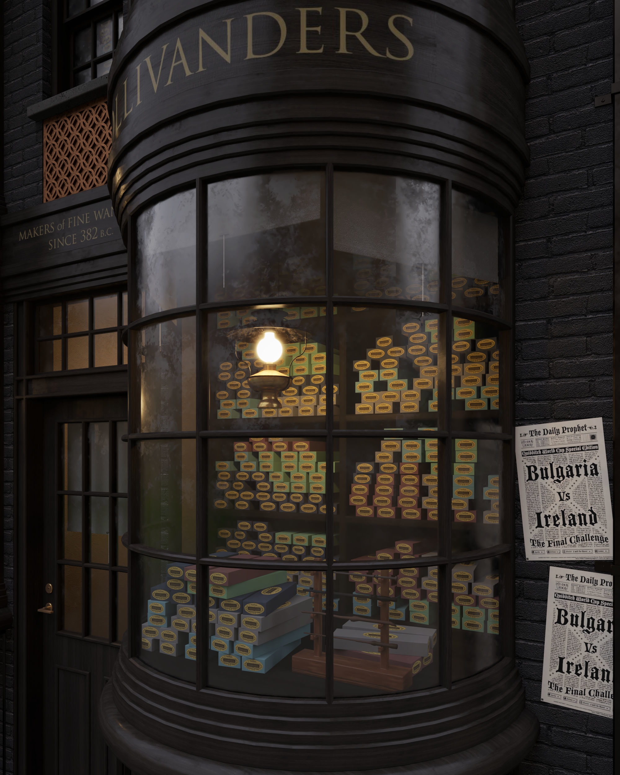 Ollivanders Wand Shop from Harry Potter 3D model | CGTrader
