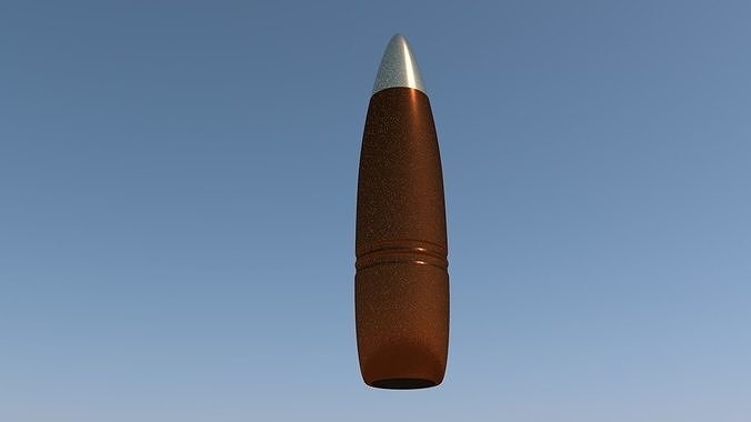 50cal bullet 3D model | CGTrader