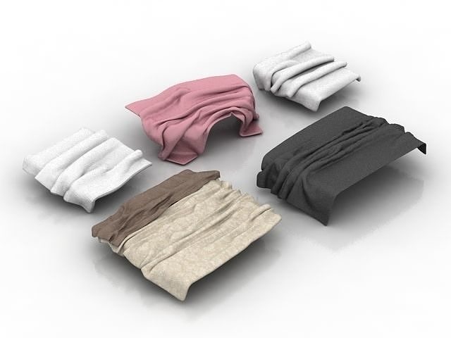 bed sheet free 3D model | CGTrader