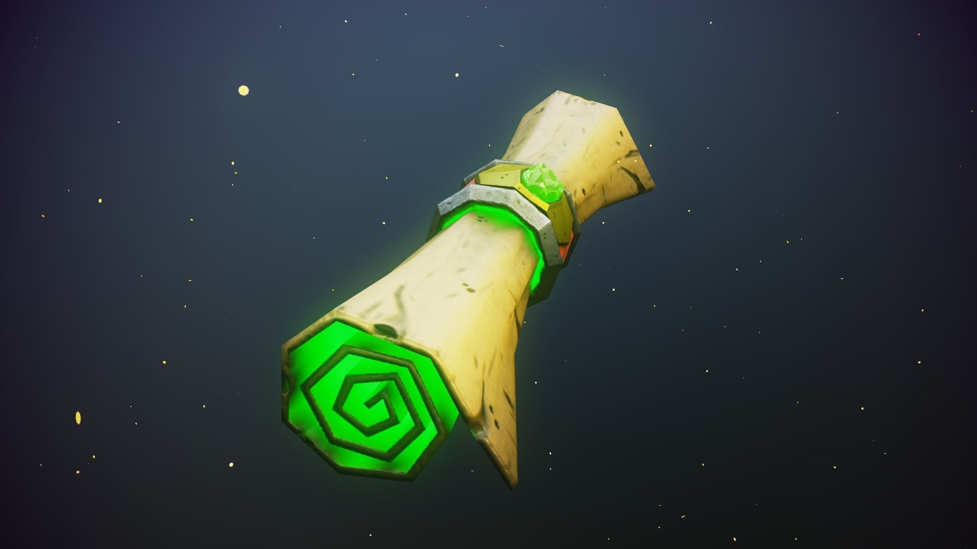 3D model Magic Scroll VR / AR / low-poly | CGTrader