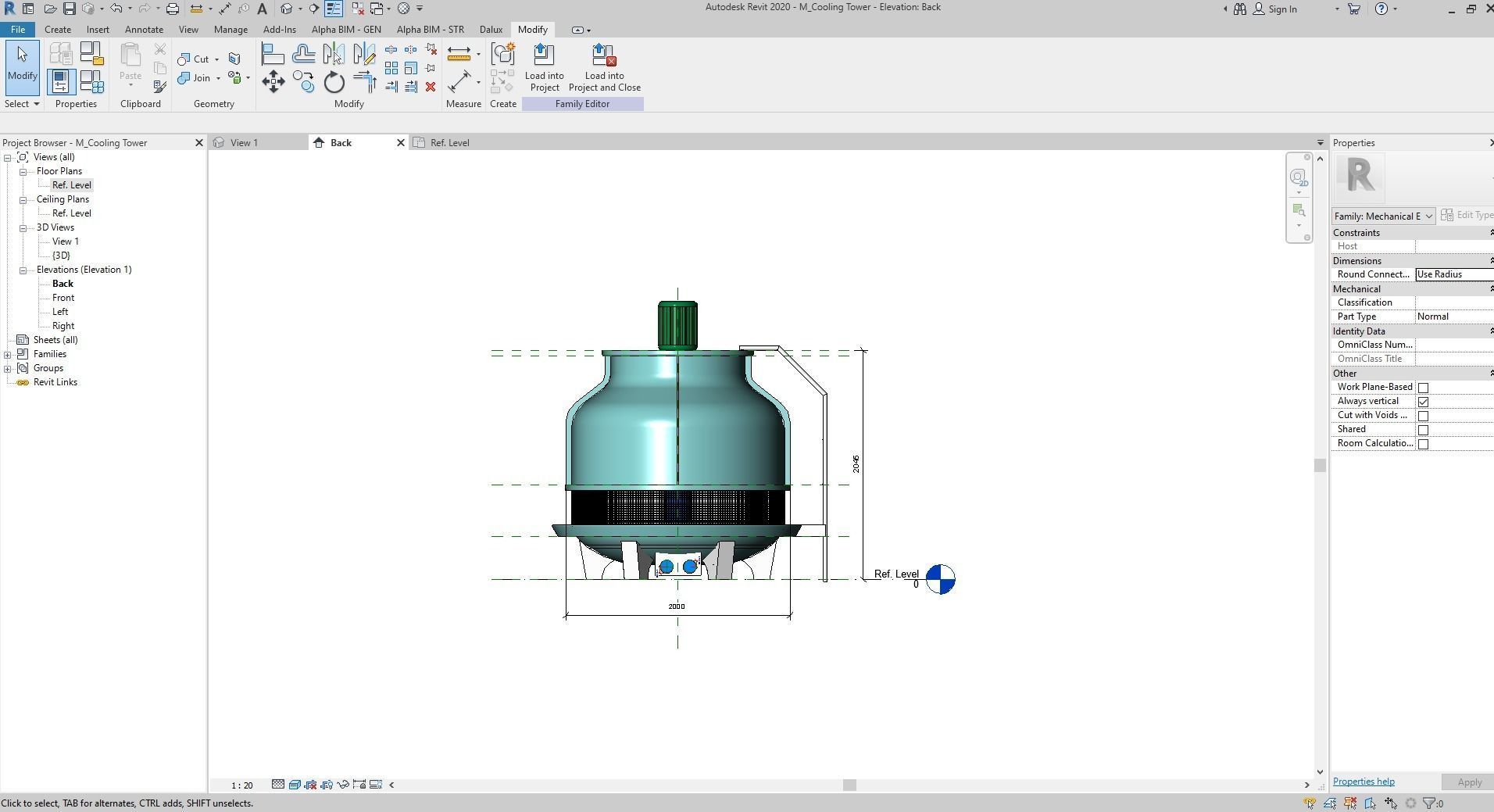 MEP-01-Cooling Tower- Revit Family - 3D model 3D model | CGTrader