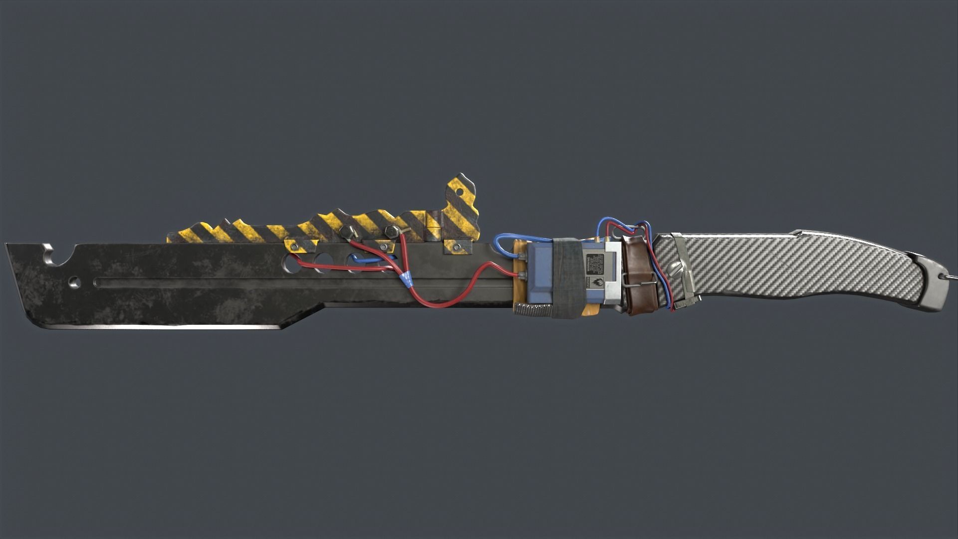 3D model Dying light 2 style apocalyptic machete VR / AR / low-poly ...