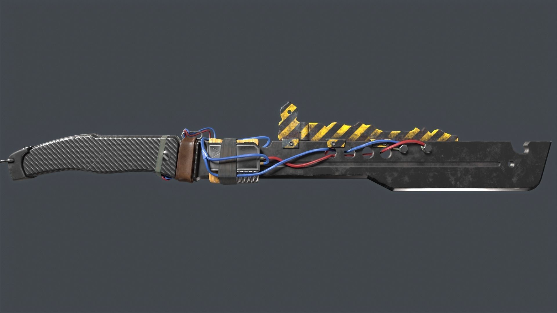 3D model Dying light 2 style apocalyptic machete VR / AR / low-poly ...