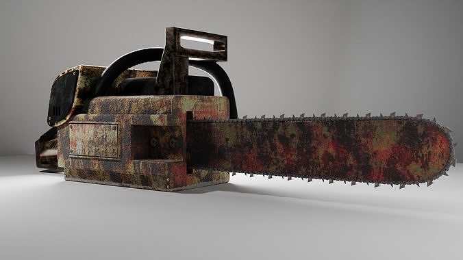 Rusty Chainsaw free 3D model | CGTrader