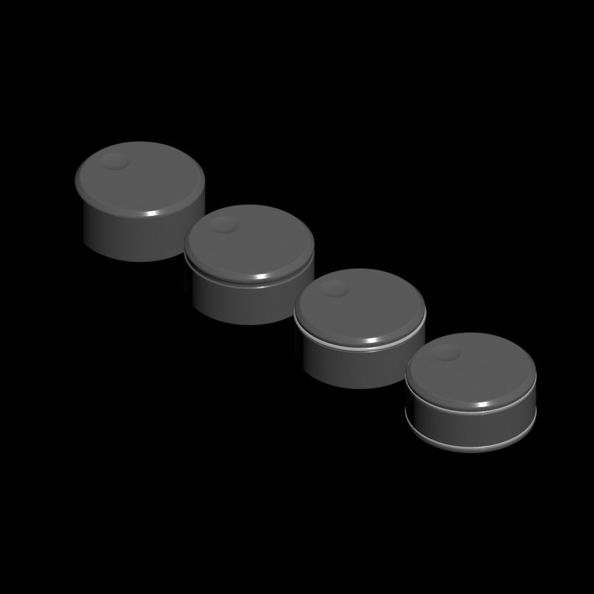 SET of ROTARY SWITCHES collection in high quality 3D model | CGTrader