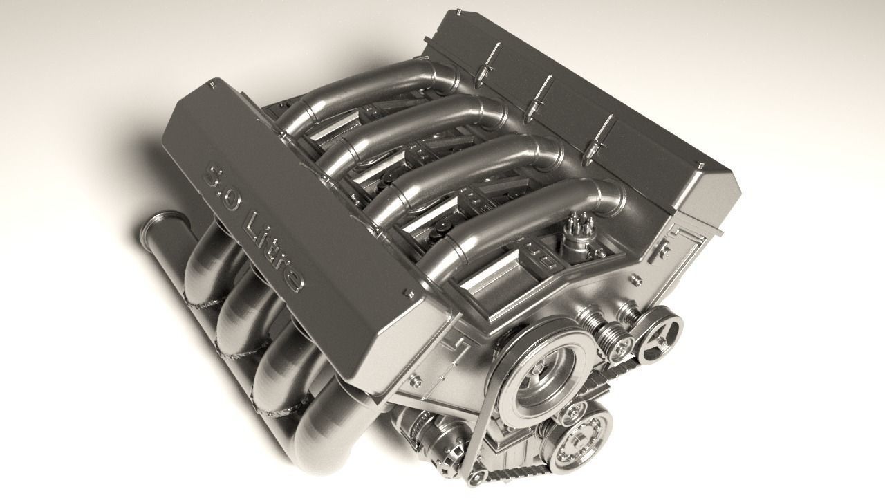 car Engine for 3Dprint 3D model 3D printable | CGTrader