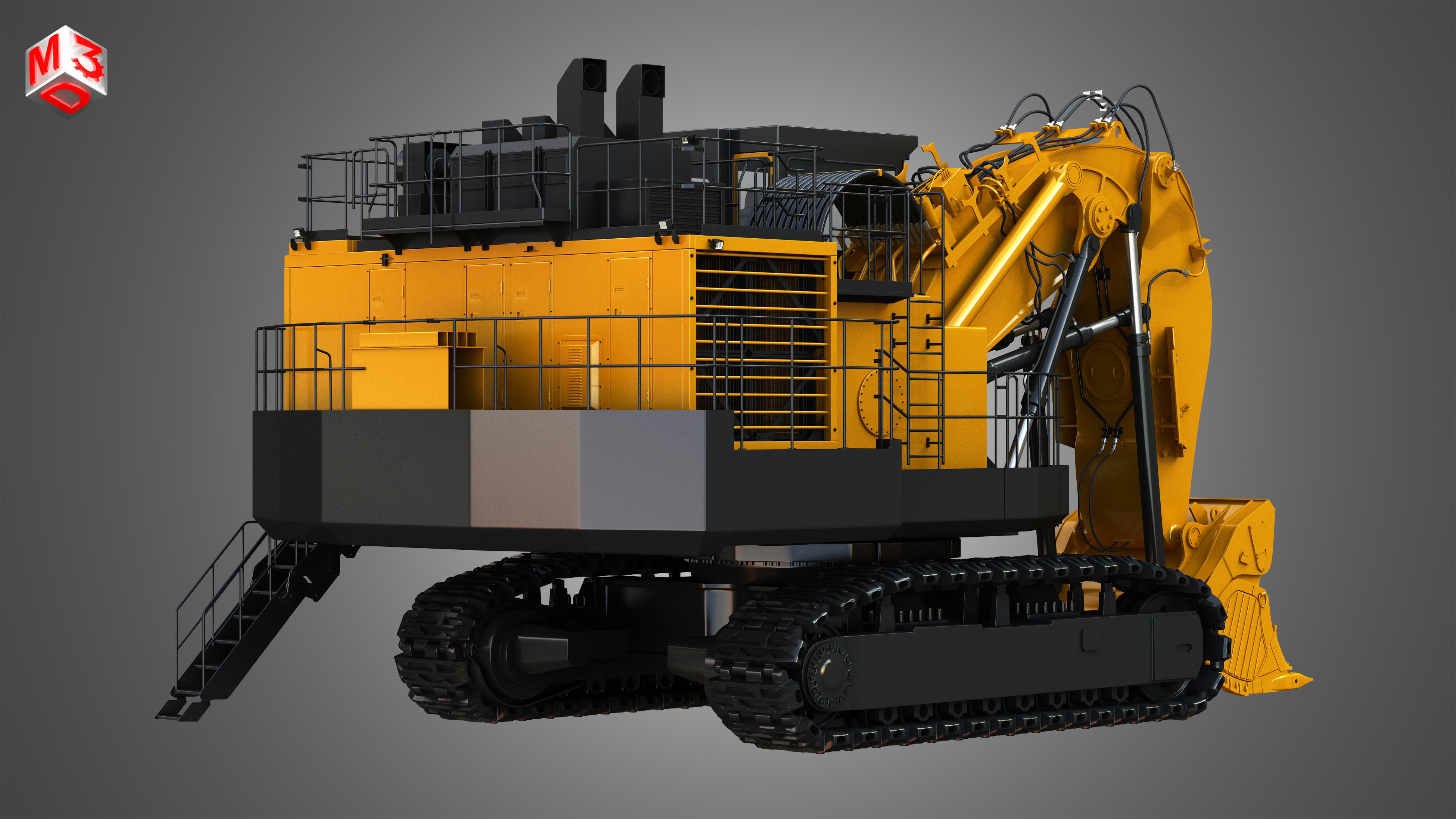 EX8000-6 - Hydraulic Mining Shovel 3D model | CGTrader