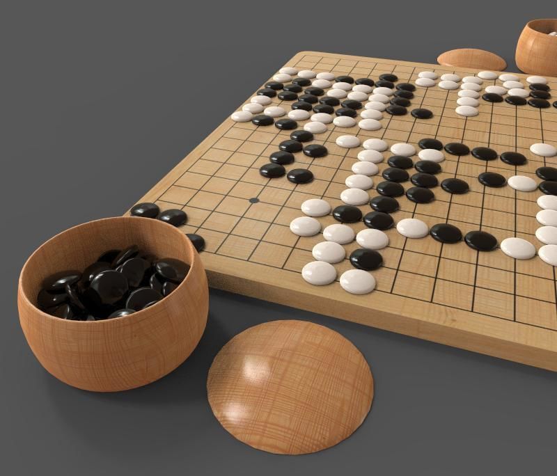 The GO Game 3D model | CGTrader