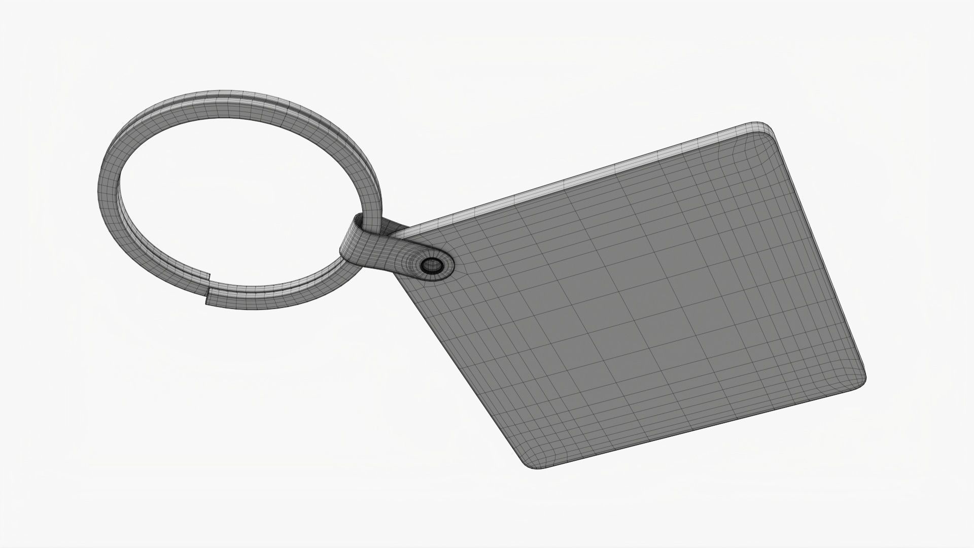 Key ring mockup blank 02 3D model | CGTrader