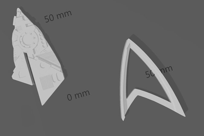Star Trek Picard Com Badge 3D model 3D printable | CGTrader