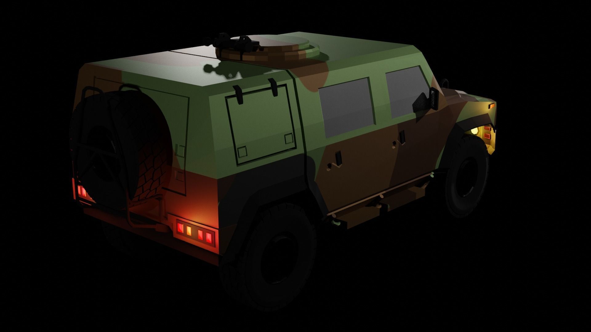 3D model IVECO LMV M65 2001 - LOW POLY RIGGED VR / AR / low-poly | CGTrader