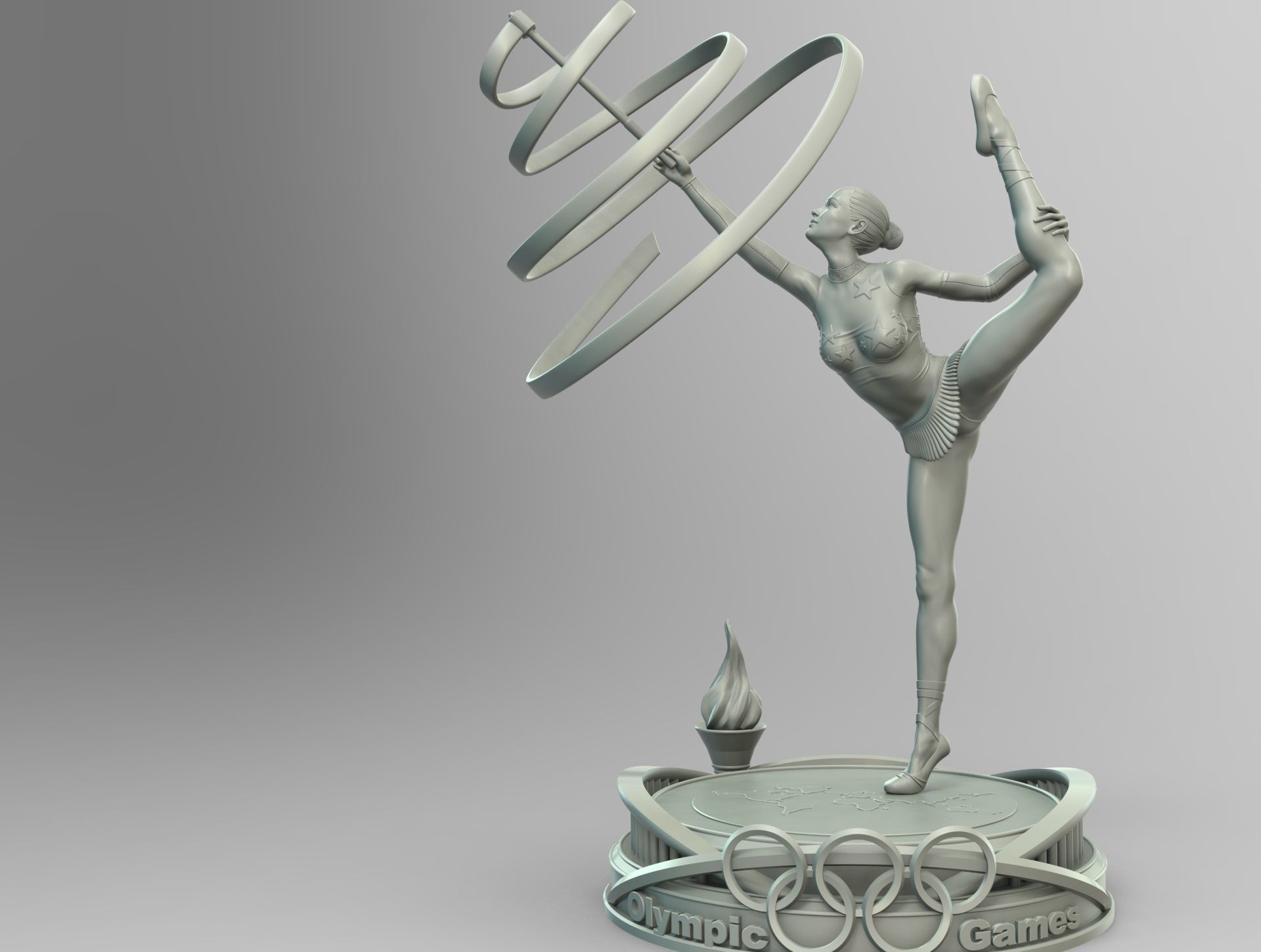 Olympic Games Rhythmic Gymnastics 3D model 3D printable | CGTrader