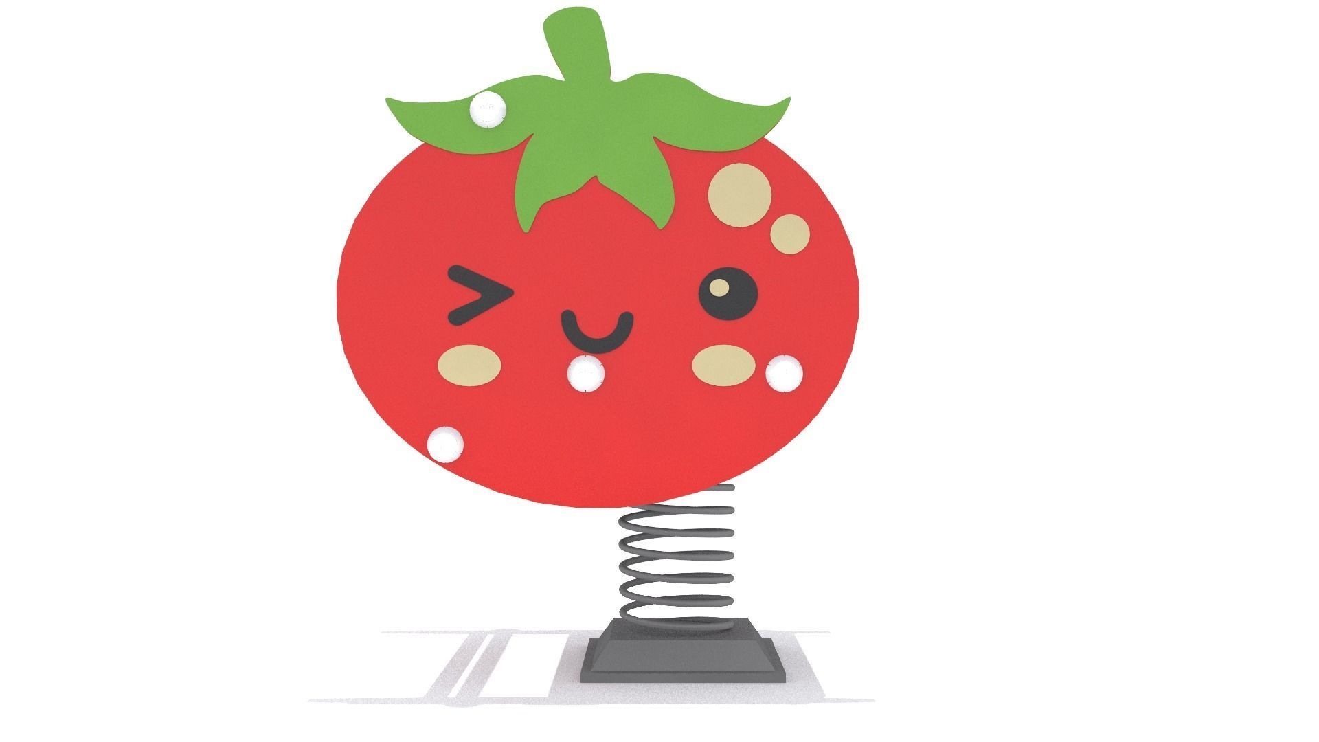 3D model Playground - Tomato Rider VR / AR / low-poly | CGTrader