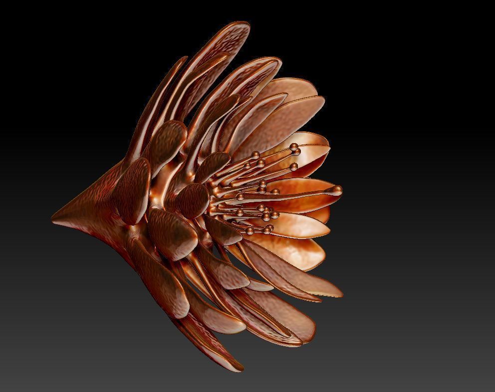 Hummingbird model with flower 3D model 3D printable | CGTrader