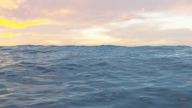 3D model Ocean sea waves VR / AR / low-poly | CGTrader