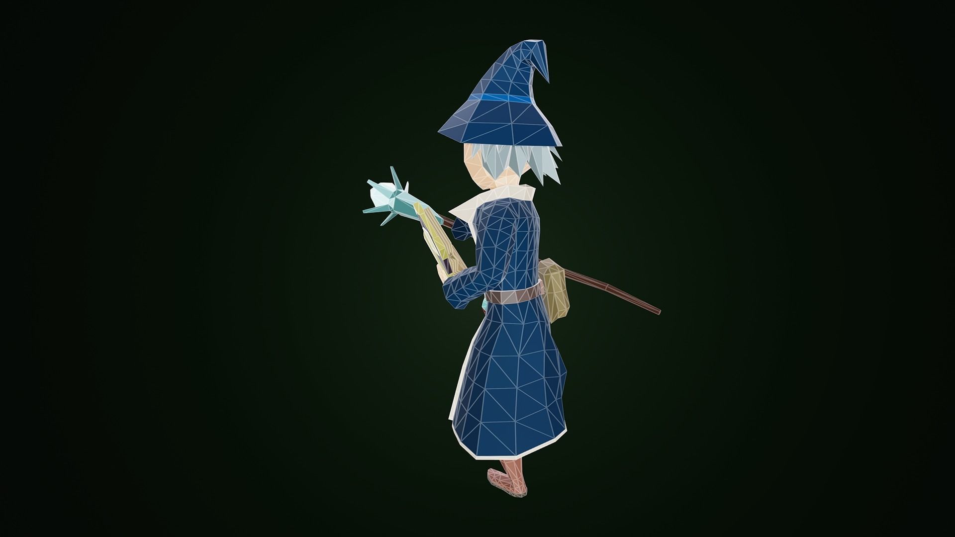 3D model Low Poly Fantasy Wizard VR / AR / low-poly | CGTrader