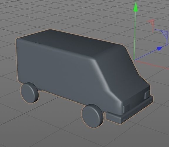 mini van free 3D model | CGTrader