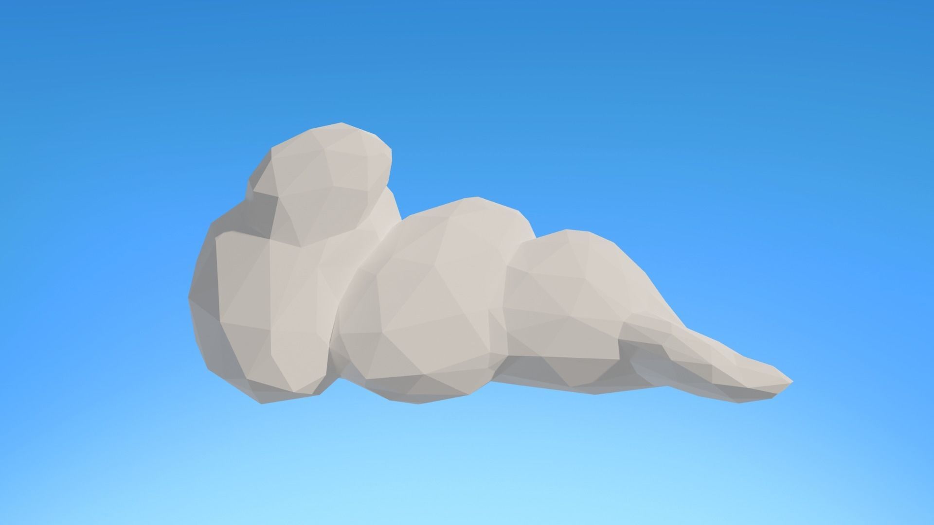 3D model Low Poly Clouds Pack 1 VR / AR / low-poly | CGTrader