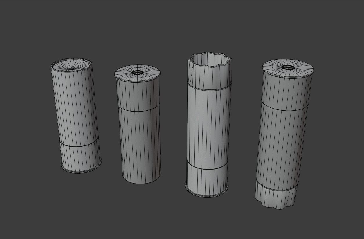 3D model Shotgun ammo VR / AR / low-poly | CGTrader