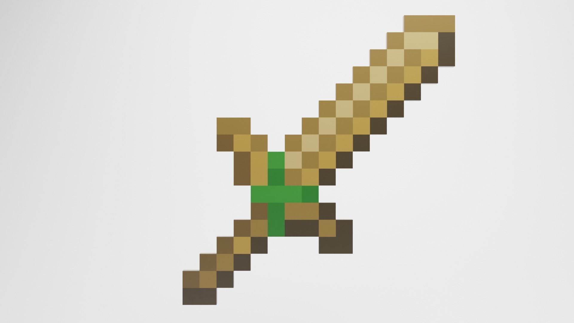 3D model Minecraft Wooden Primary Tools MUST READ DESCRIPTION VR / AR ...