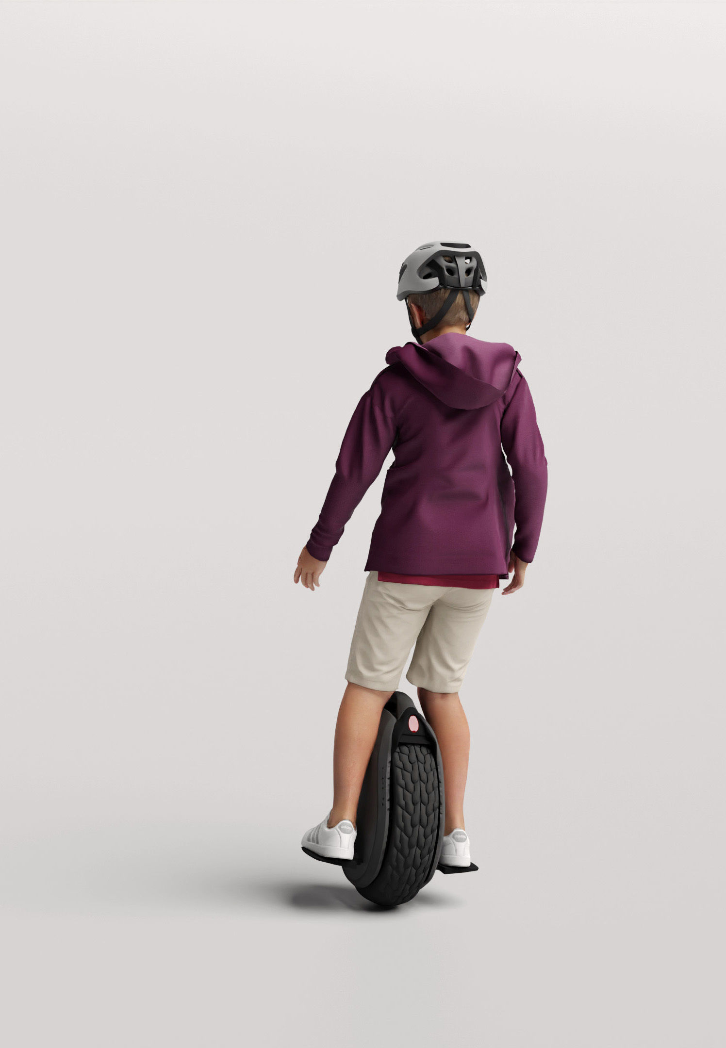 Humano Young boy riding a unicycle with a helmet 0920 3D model | CGTrader