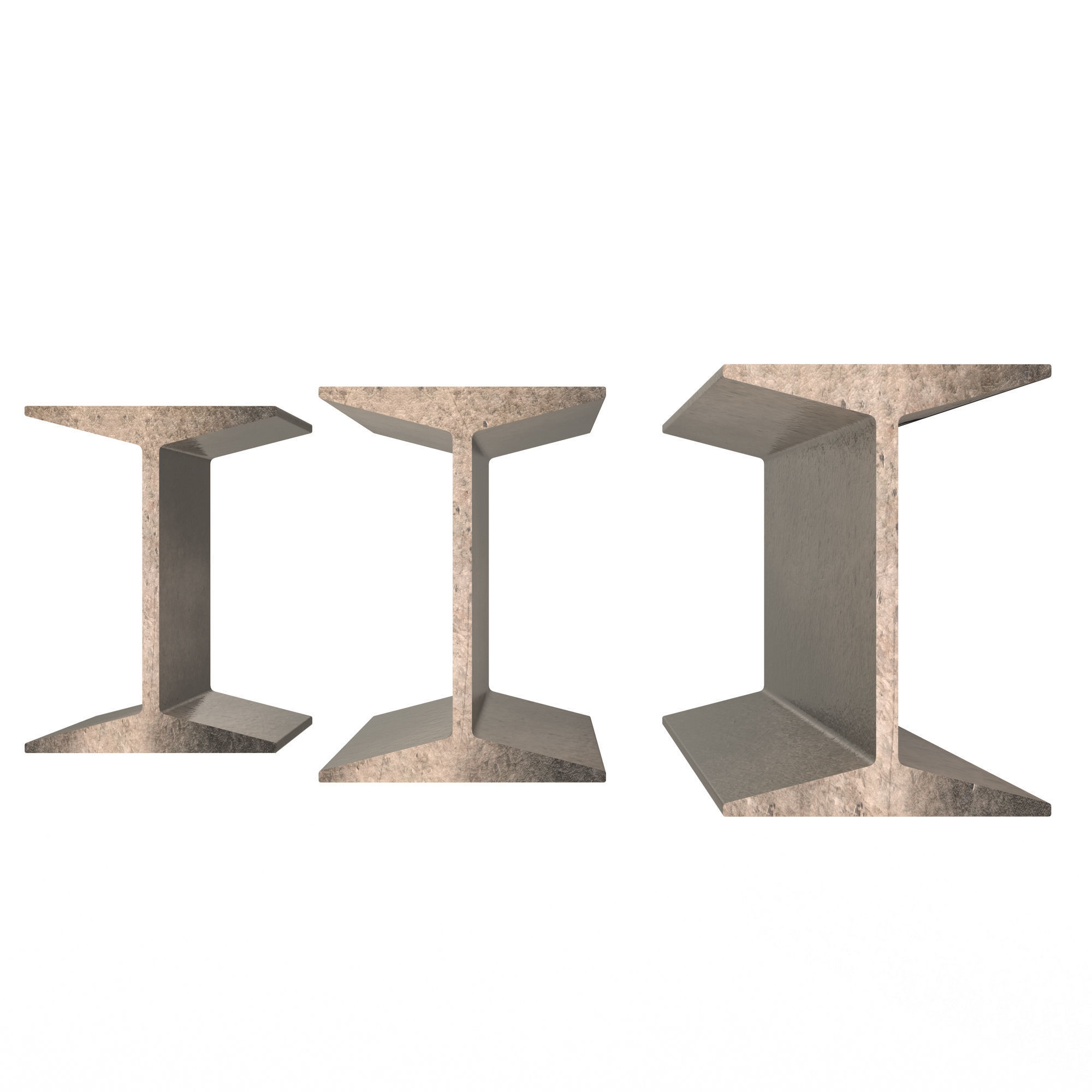 3D model Iron Beams Set VR / AR / low-poly | CGTrader