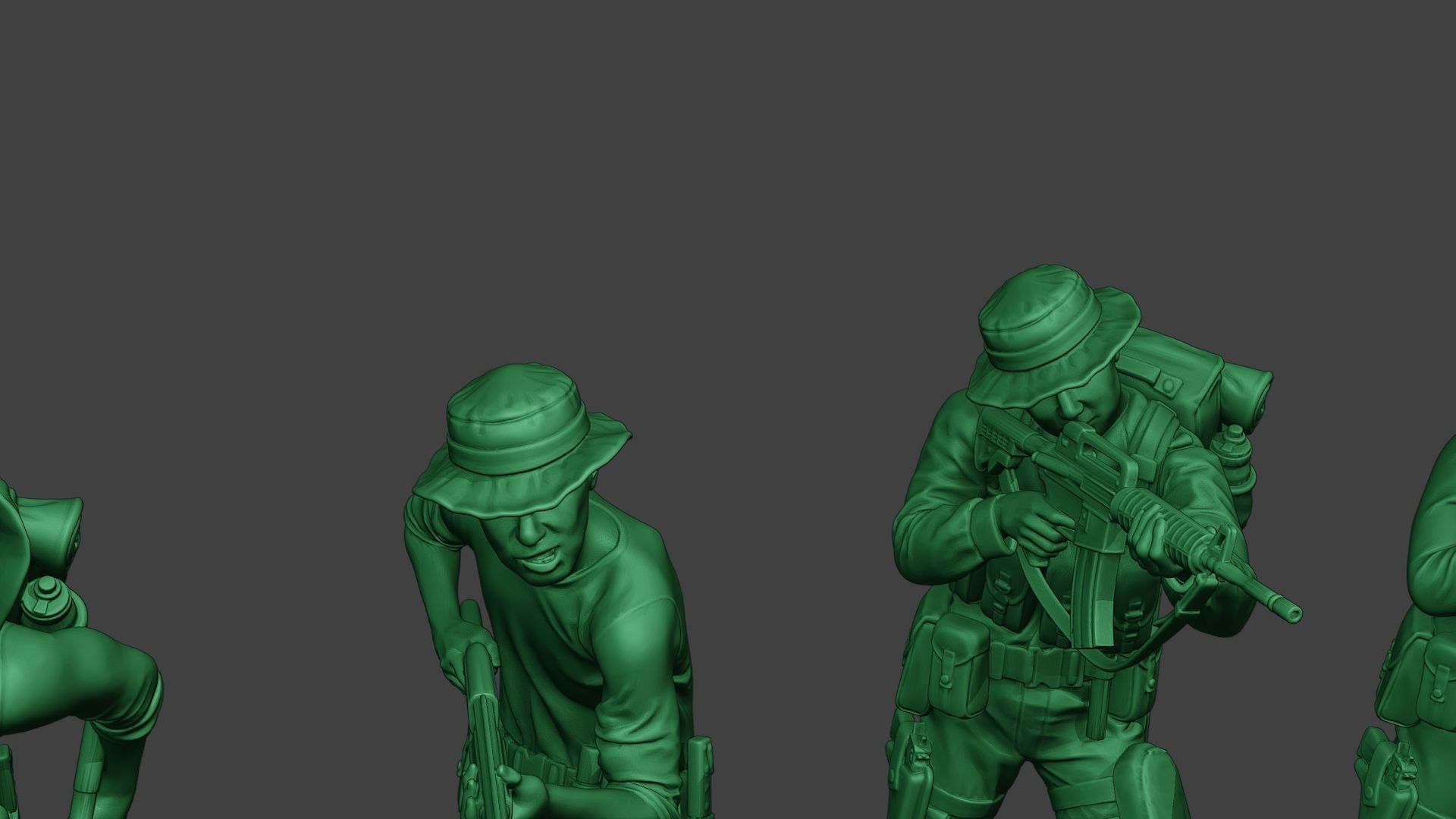 Modern Jungle Soldiers MJS1 Pack 2 3D Model Collection | CGTrader