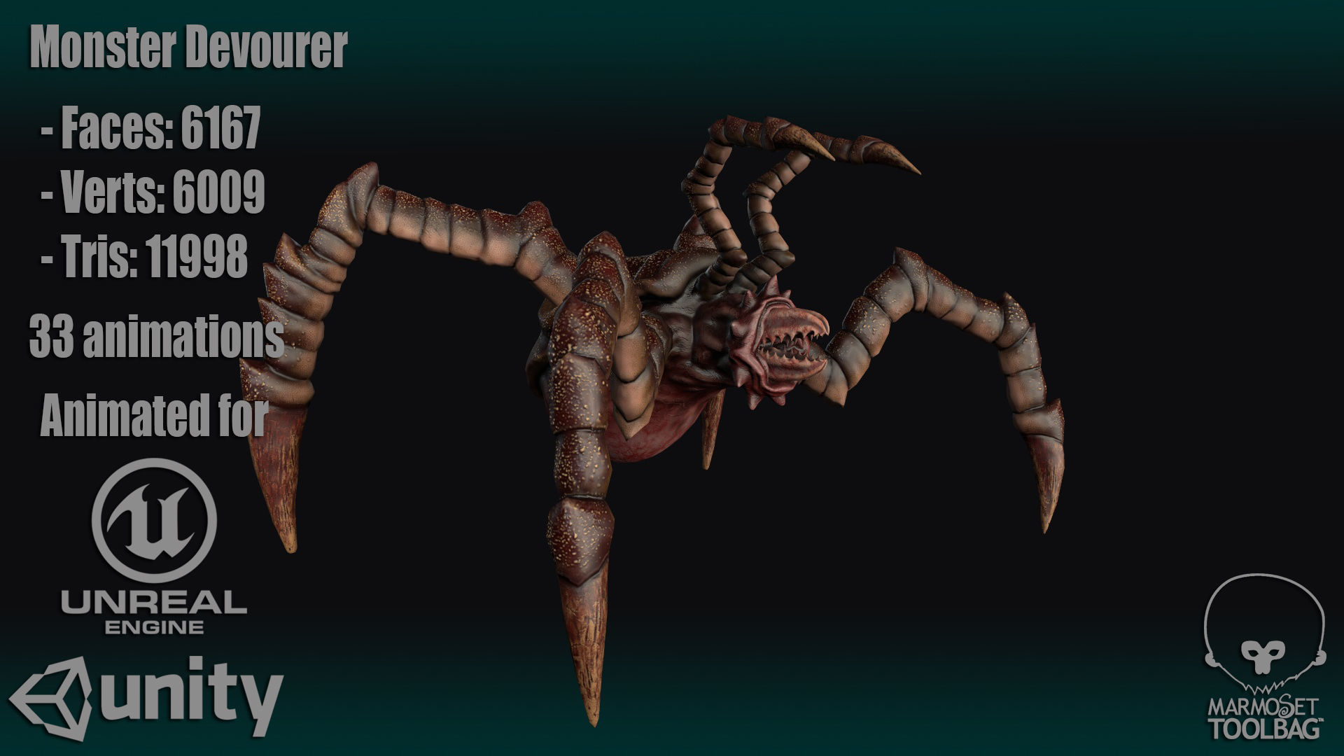 3D Model Collection Shell Monsters Pack VR / AR / low-poly | CGTrader