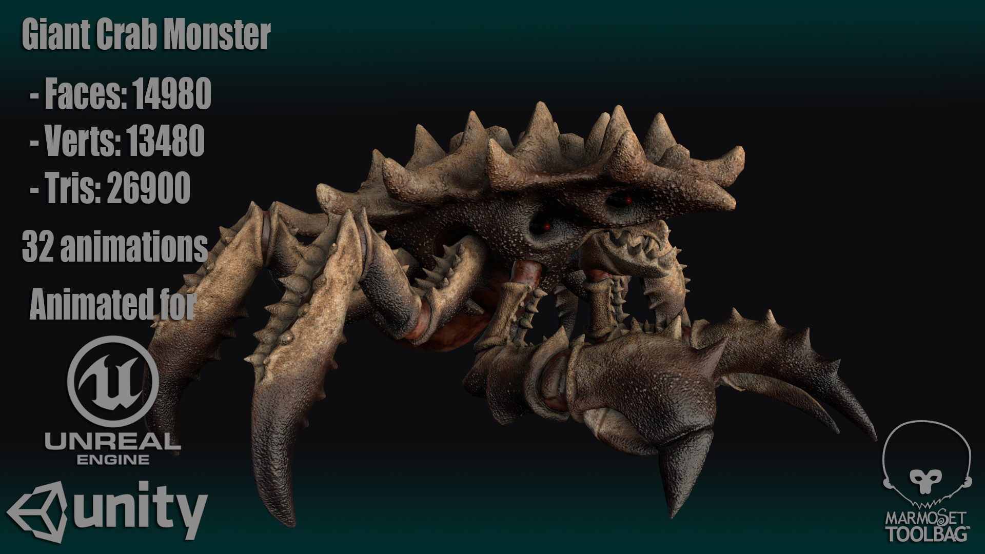 3D Model Collection Shell Monsters Pack VR / AR / low-poly | CGTrader