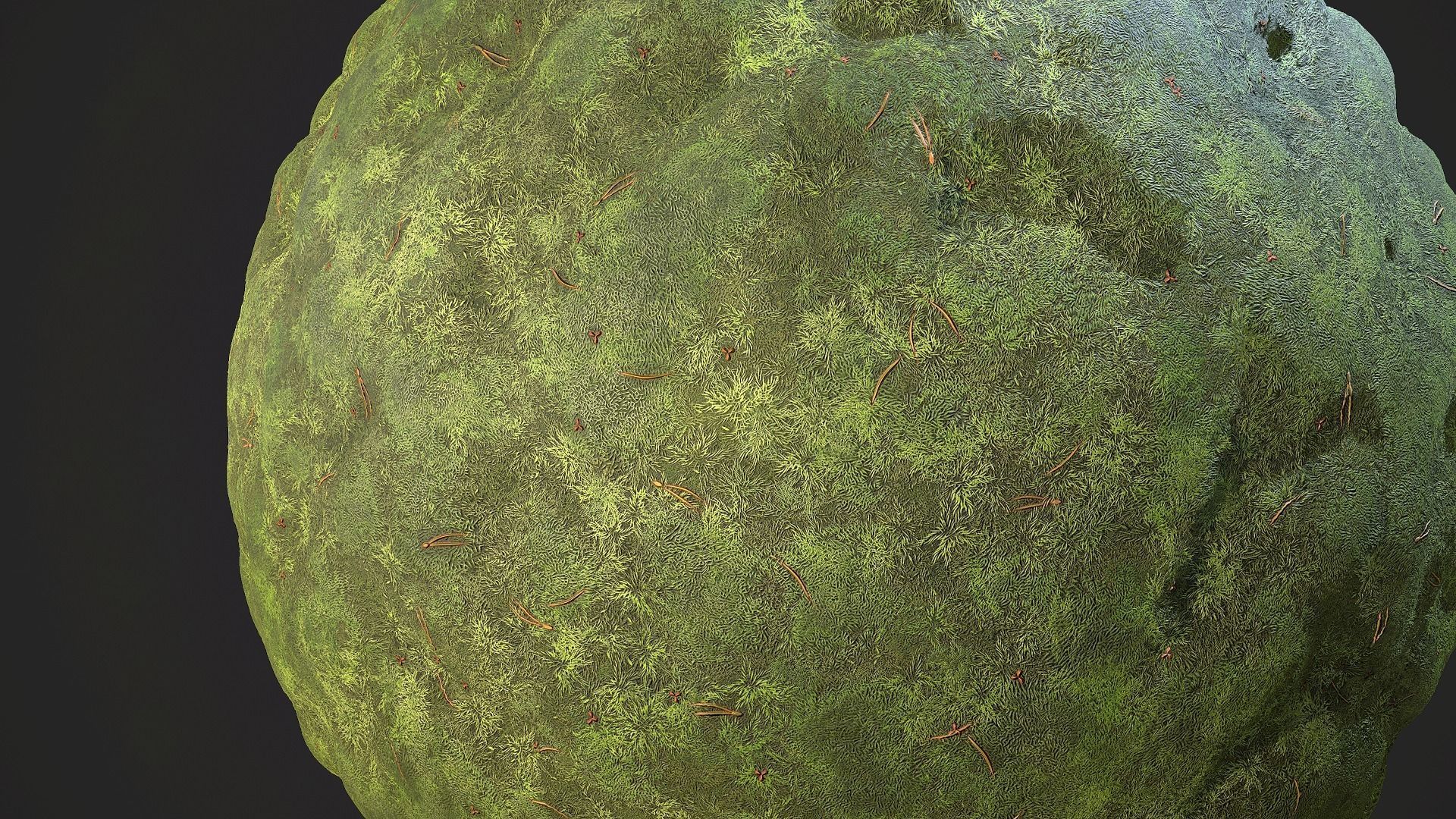 Moss Tileable Material with Substance Graph Texture | CGTrader